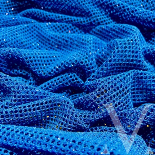 Mesh Royal Blue Glitter | mensview