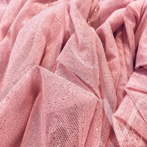 Mesh Light Pink Sparkle | mensview